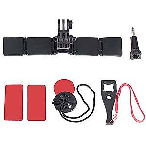 QKOO Motorcycle Helmet Chin Mount Kit for GoPro Hero 11, 10, 9, 8, 7, 6, 5, 4, Session, 3+, 3, 2, 1, Hero (2018), DJI Osmo Action, AKASO, SJCAM, Action Cameras
