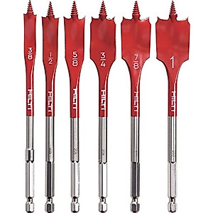 HIlti 2025597 Wood Spade bit Set 6 pk Cordless Systems