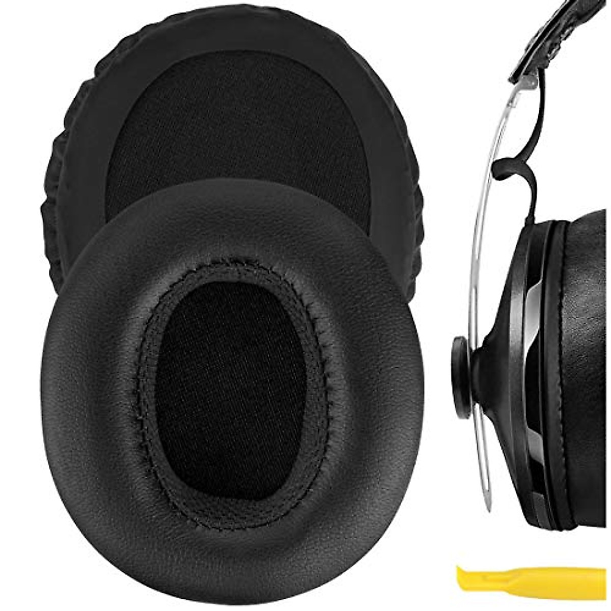 Geekria QuickFit Replacement Ear Pads for Sennheiser Momentum Over-Ear Headphones Ear Cushions, Headset Earpads, Ear Cups Cover Repair Parts (Black)