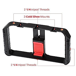 Ulanzi U Rig Pro Video Rig for iPhone+Jaws Flex Clamp Mount with Adjustable Gooseneck