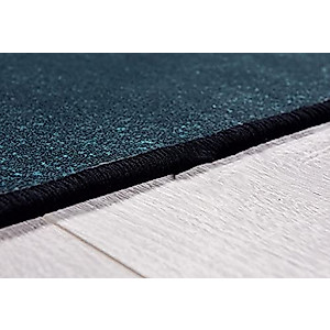 Abstract Liquid Styled Emerald Green Gold 6x8 Area Rug for Living Room Contemporary Art Decor Dining Room Playroom Carpet Soft Washable Home Office Entryway Runner Rugs