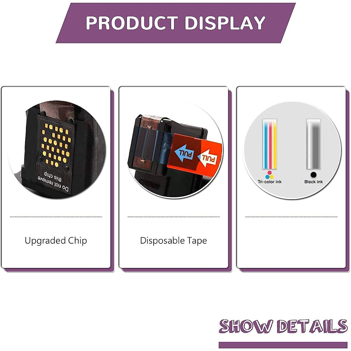 Inktopia Remanufactured Ink Cartridge Replacement for HP 67XL 67 XL for Envy 6055e 6052 6058 Envy Pro 6455e 6452 6458 DeskJet 1255 2732 2752 2755e 4140 4155e Printer (1 Black 1 Tri-Color)