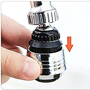 360° Rotatable Sink Faucet Head Anti-Splash Tap Booster Shower and Water Saving Faucet for Kitchen Kitchen Faucet Sprayer Attachment, Movable Faucet Extender for Kitchen Sink