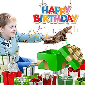 Gemini&Genius Crocodile Action Figures Wildlife World Safari Animals Figures Stocking Stuffers and Collectible Toys The Coolest Cake Toppers for Kids (Brown Crocodile)