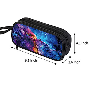 Dispalang School Pencil Case Galaxy Pencil Bag for Students Adult Office Pen Bag Zipper Pencil Box