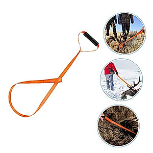 Toddmomy 2pcs Heavy Duty Strap Deer Drag Rope Deer cart Deer Daily use Strap Sturdy Deer Carrier Heavy Bow and Antlers Mop Cloth Multicolor Supplies Tow line Nylon