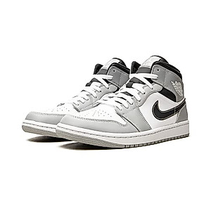 Jordan Men's Air 1 Mid, White/Black-multi-color, 9.5