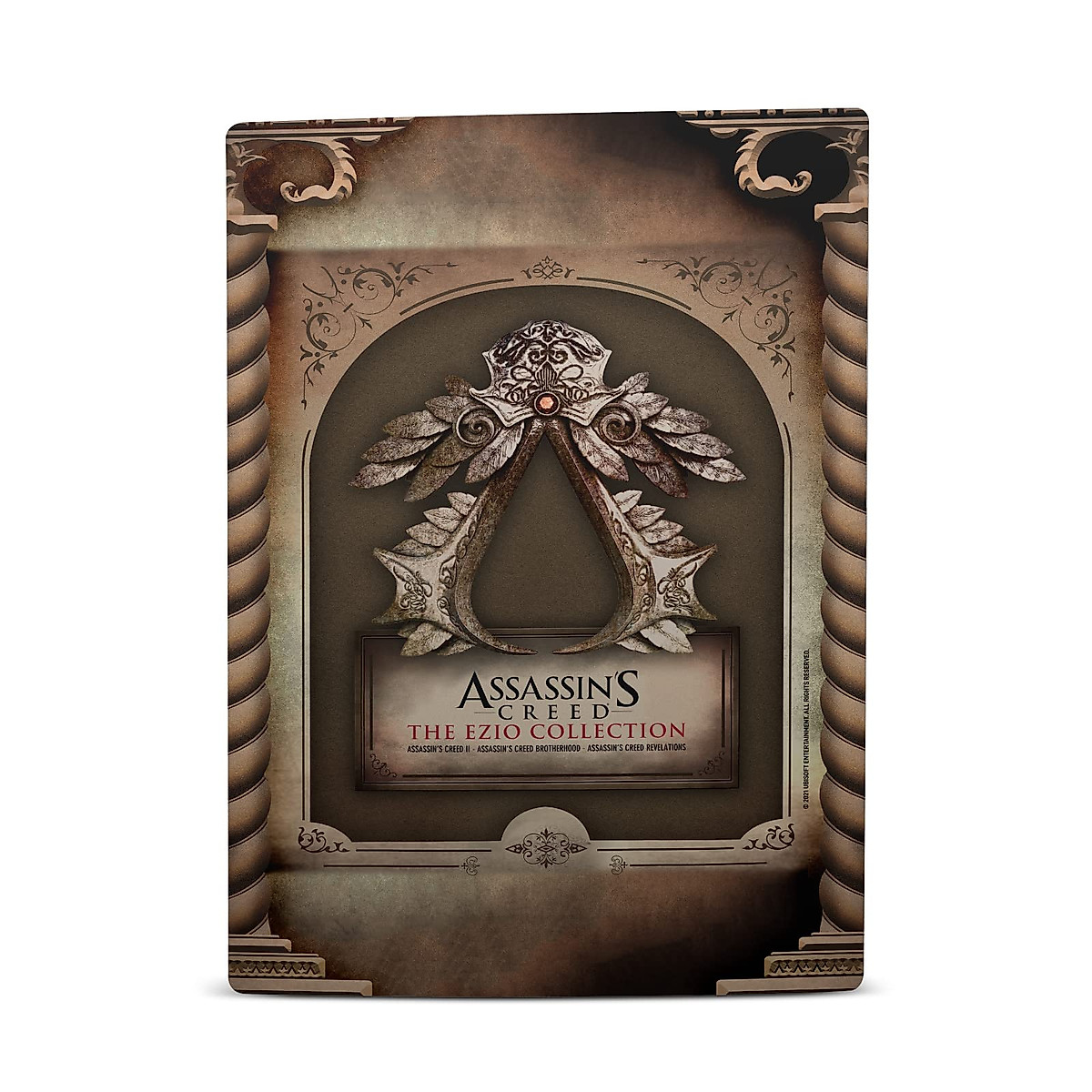 Head Case Designs Officially Licensed Assassin's Creed Belt Crest II Graphics Matte Vinyl Faceplate Sticker Gaming Skin Decal Cover Compatible With Sony PlayStation 5 PS5 Digital Edition Console