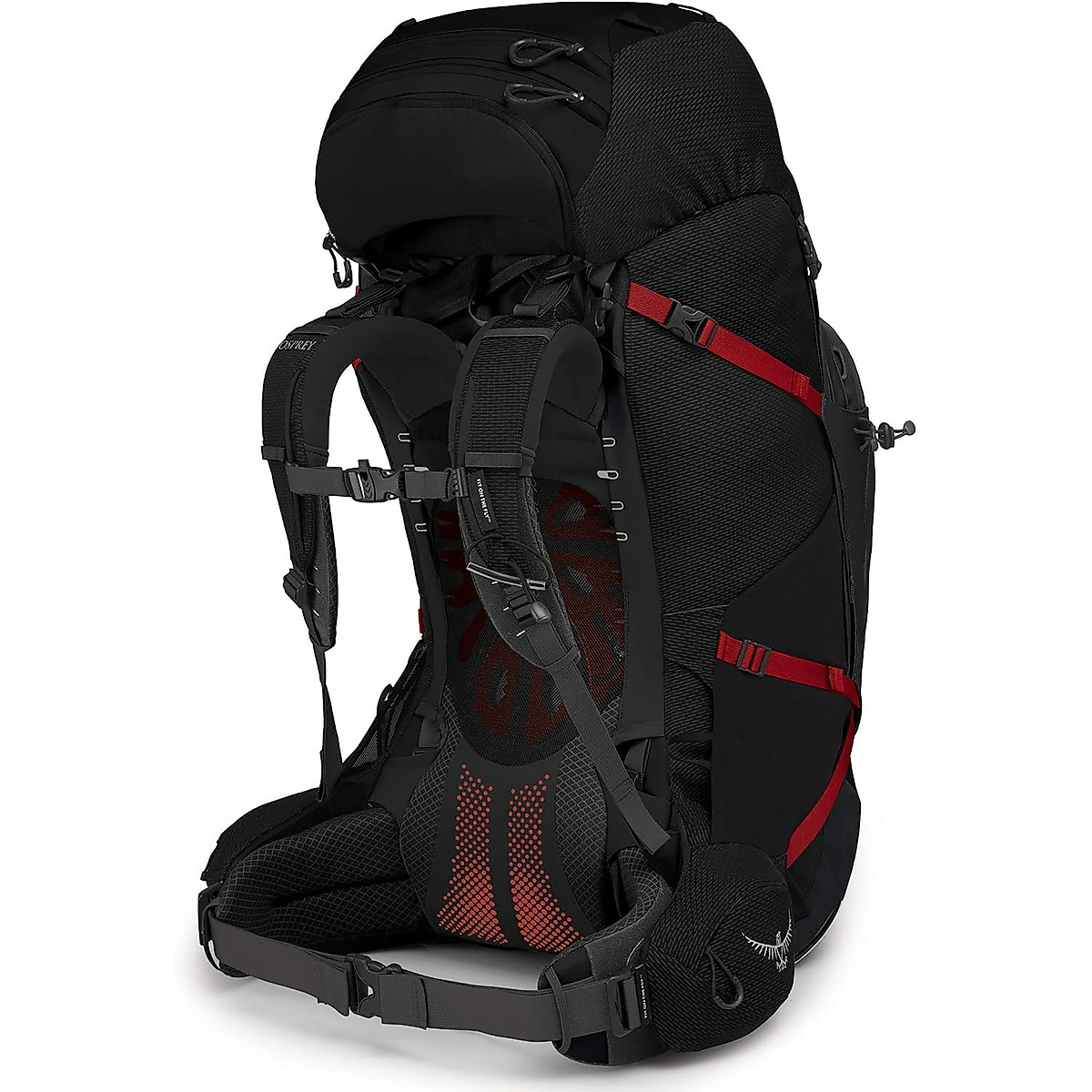 Osprey Aether Plus 85 Men's Backpacking Backpack, Black, Large/X-Large