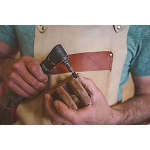 Kutzall Original Ball Nose Rotary Burr, 1⁄8" Shaft, Fine - Woodworking Attachment for Dremel, Foredom, DeWalt, Milwaukee. Abrasive Tungsten Carbide, 1⁄8" (3.1mm) Dia. X 7⁄8" (22.2mm) Length, BN-18-EG