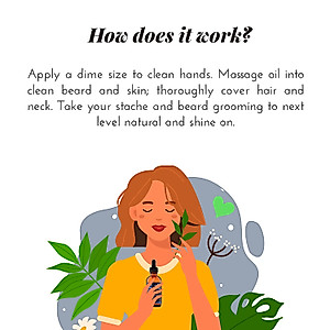 Artnaturals Beard Oil - Unscented Conditioner and Growth Oil - Vegan and Paraben Free with Argan, Vitamins E and Jojoba Oil for Men