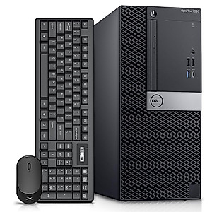 Dell OptiPlex 7060 Tower Computers Desktop Computer Windows 11,i7-8700 3.2GHz,32GB DDR4 Ram 512GB SSD M.2 NVMe SSD,Intel AX210 Built WiFi 6e Bluetooth 5.3, Refurbished Desktop,HDMI,DVD-RW (Renewed)