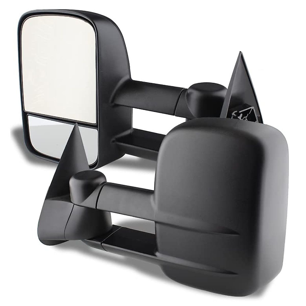 Acanii - Extend Telescoping Towing Side Mirrors Manual Non Heat Left+Right Driver + Passenger For 99-07 Silverado Sierra