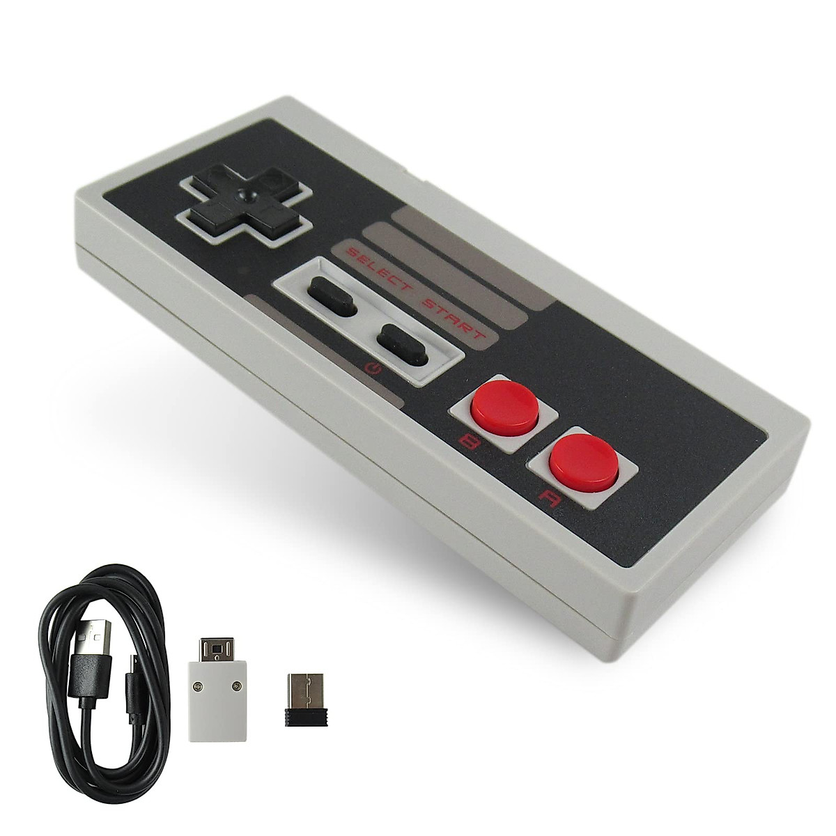 Gxcdizx Wireless Controller for NES Mini Classic - Perfectmall Wireless Plug and Play Gaming Controller Gamepad for Nes Classic Edition System Games Console (2017 New Design)