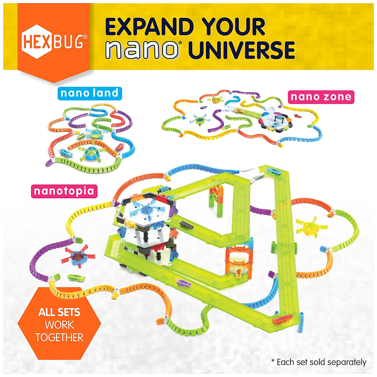 HEXBUG Nano 5 Pack, 4 Nano Bugs with Bonus Flash Nano, Sensory Toys for Kids & Cats with Vibration Technology, STEM Kits & Mini Robot Toy for Kids Ages 3 & Up