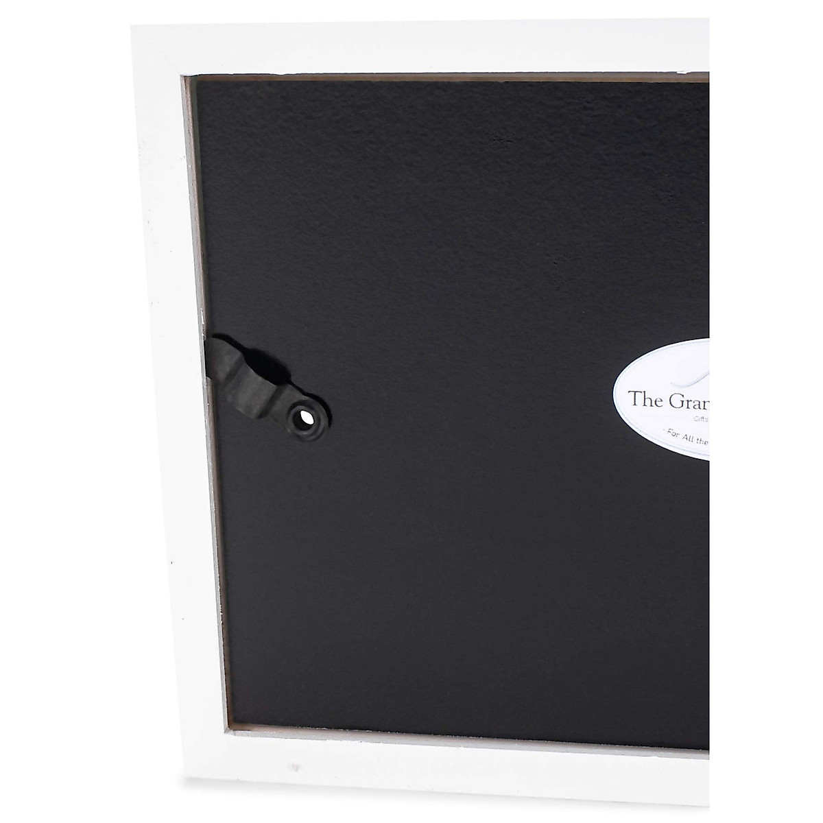 The Grandparent Gift Co. First Great - Grandchild Picture Frame- White Double Hinged Tabletop Photo Frame Holds 4"x6" Pictures or Ultrasounds- Includes Beautiful Sentiment/Poem