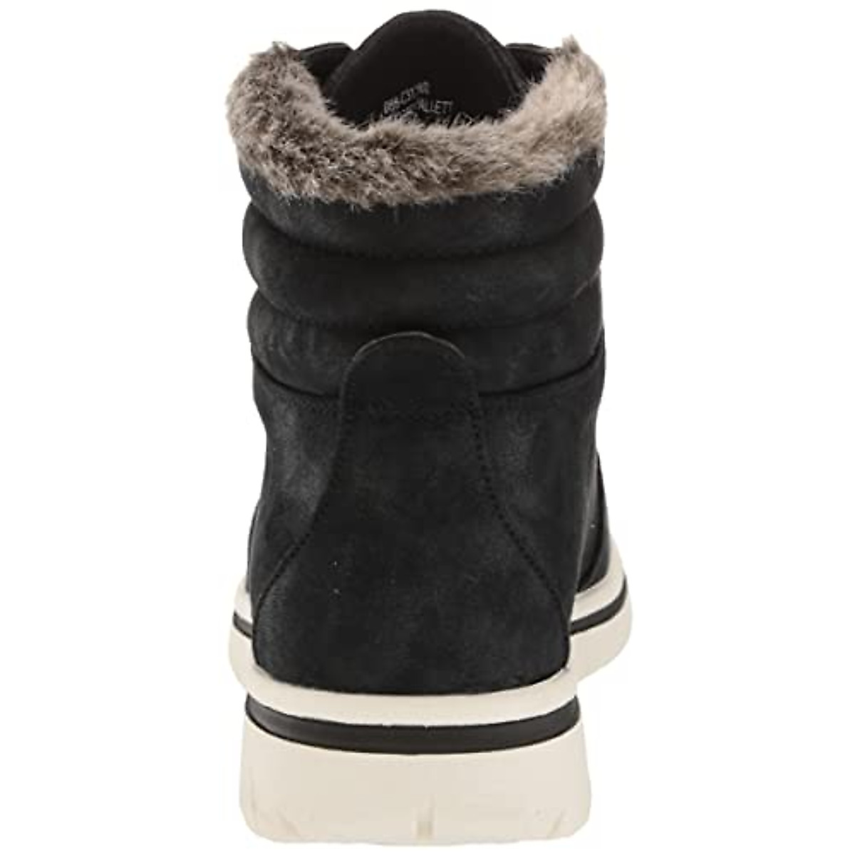 CLIFFS BY WHITE MOUNTAIN Shoes Hallett Women's Casual Hiker Style Bootie, Black/Fabric, 6.5 M