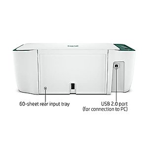 HP DeskJet 27 42e Series Wireless Inkjet Color All-in-One Printer - Print Copy Scan - Mobile Printing - USB Connectivity - Up to 7 ISO PPM - Up to 4800 x 1200 DPI - Sequoia + HDMI Cable