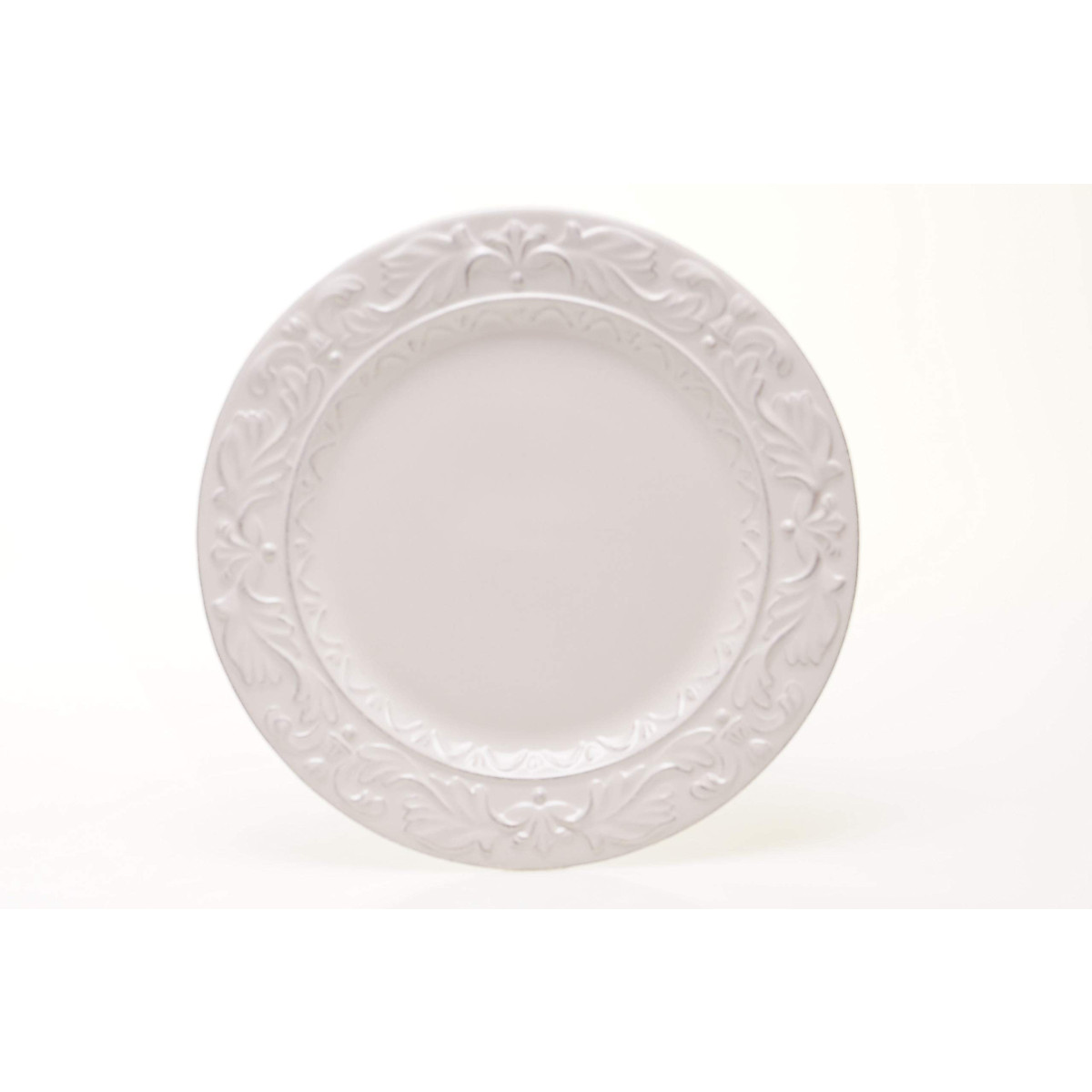 Certified International 14901 Firenze Ivory 11.5" Dinner Plates, Set of 4, White