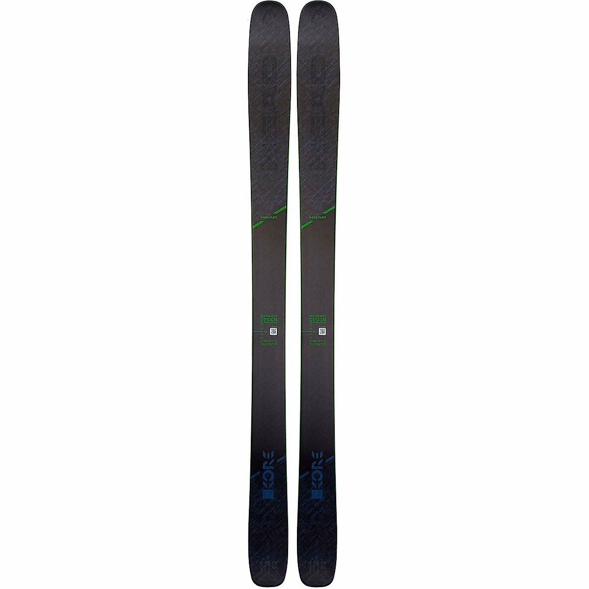 HEAD Unisex Kore 105 Graphene Grey Freeride Skis, Size: 180