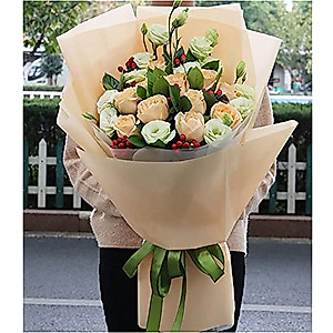 JOSON 30 sheets/6 colors Flower wrapping paper Korean solid color translucent flower shop floral gift bouquet flower wrapping paper Matte paper