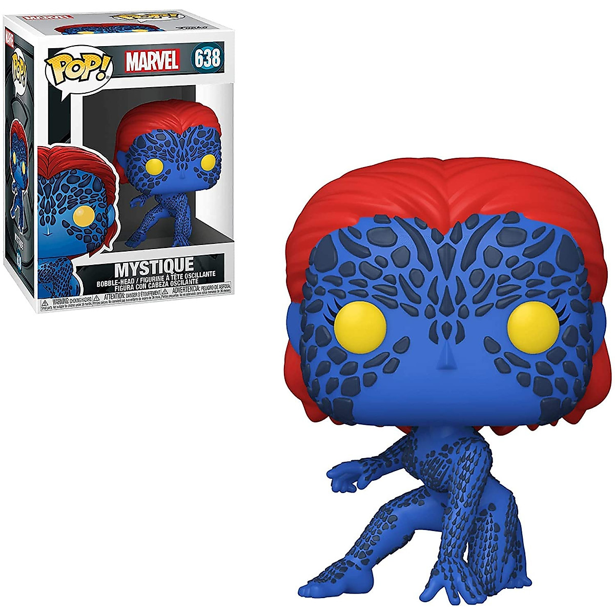 POP Marvel: X-Men 20th Anniversary - Mystique Funko Pop! Vinyl Figure (Bundled with Compatible Pop Box Protector Case) Multicolored 3.75 inches
