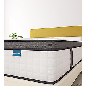 elitespace Queen Mattresses,12 Inch Queen Size Mattress in a Box,Memory Foam Hybrid White Mattress with Provide Support and Improve Sleep Mattresses,CertiPUR-US.