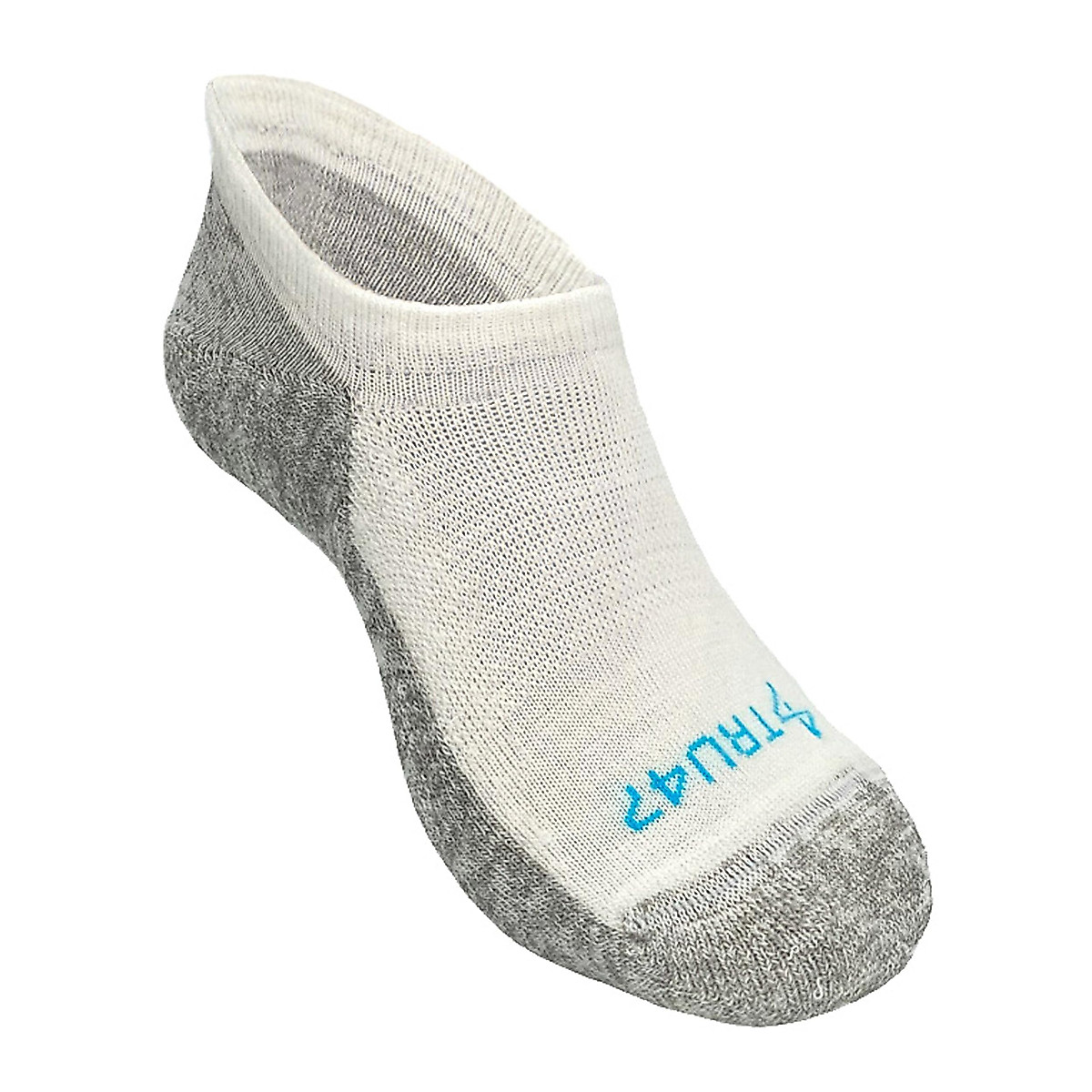 TRU47 Grounding & Earthing Products | No Show Grounding Socks | Silver Infused Socks | Breathable Socks Made With 99.99% Pure Silver Thread and Merino Wool (XL, No Show)