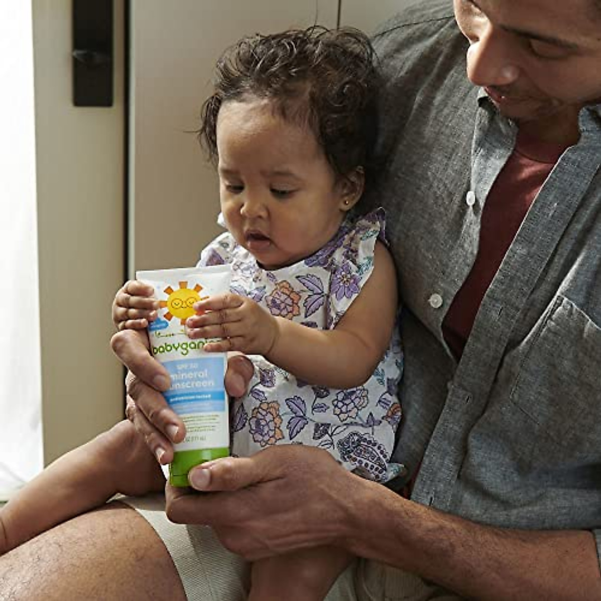 Babyganics SPF 50 Baby Mineral Sunscreen Lotion | UVA UVB Protection | Octinoxate & Oxybenzone Free | Water Resistant, Value Size, 8oz