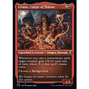 Magic: the Gathering - Livaan, Cultist of Tiamat (508) - Etched - Foil - Battle for Baldur's Gate