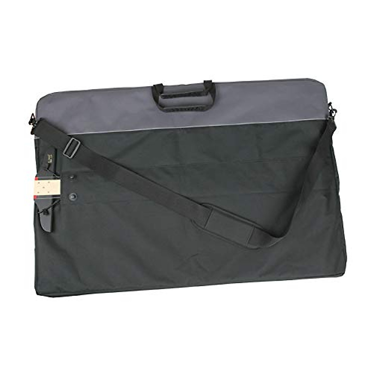 ArtBin 6902SB Tote Folio XL Artist Portfolio, Extra Large Fine Art & Sketchpad Organizer with Carrying Strap, [1] Portable Poly Canvas Bag, Black