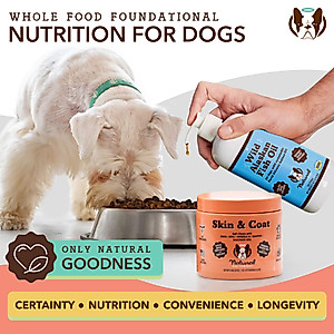 Natural Dog Company Dog Skin and Coat Supplement Chews 2-Pack Bundle, Omega-3 Chews for Dogs, Itchy Skin Relief, Promotes Healthy Coat, Dog Vitamins & Supplement, Antioxidants, Large Breed Dogs