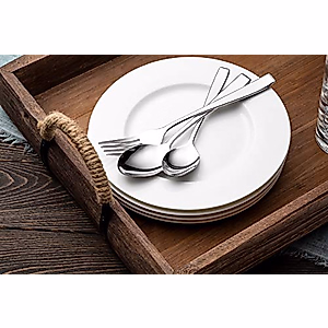 Godinger Silverware Set, Flatware Sets, Mirrored Stainless Steel Cutlery Set, Spoons Forks Knives, 20 Piece Set, Service for 4