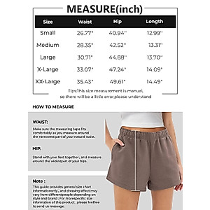 AUTOMET Womens Sweat Shorts Trendy Casual Athletic Shorts Running Summer Vacation Outfits Comfy 2024 Fashion Workout Clothing Grey S