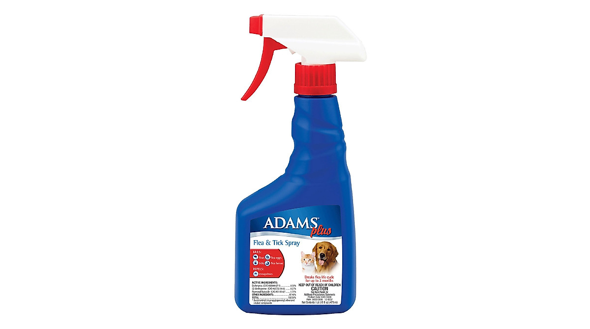 Effective Adams Plus Flea & Tick Spray for Pets