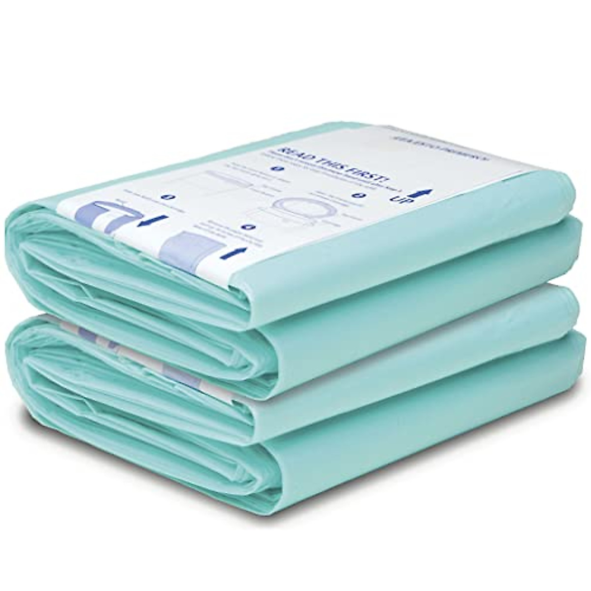 Dekor Classic Diaper Pail Biodegradable Refills | 2 Count | Most Economical Refill System | Quick and Simple to Replace | No Preset Bag Size – Use Only What You Need | Exclusive End-of-Liner Marking