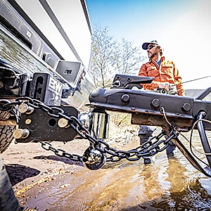 B&W Trailer Hitches Tow & Stow Adjustable Trailer Hitch Ball Mount - Fits 2" Receiver, Tri-Ball (1-7/8" x 2" x 2-5/16"), 9" Drop, 10,000 GTW - TS10050B