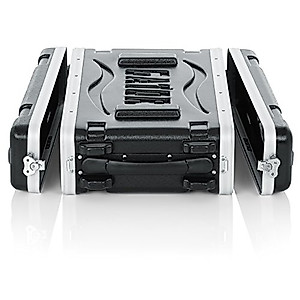 Gator Lightweight Molded 2U Rack Case with Heavy Duty Latches; Shallow 14.25' depth (GR-2S)