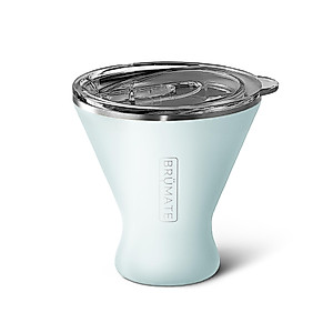 BrüMate MargTini 10oz Martini Margarita Tumbler - Made With Vacuum-Insulated Stainless Steel (Blue Agave)