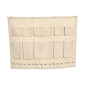 Household Essentials Short Canvas Craft and Garden Wall Organizer, Natural