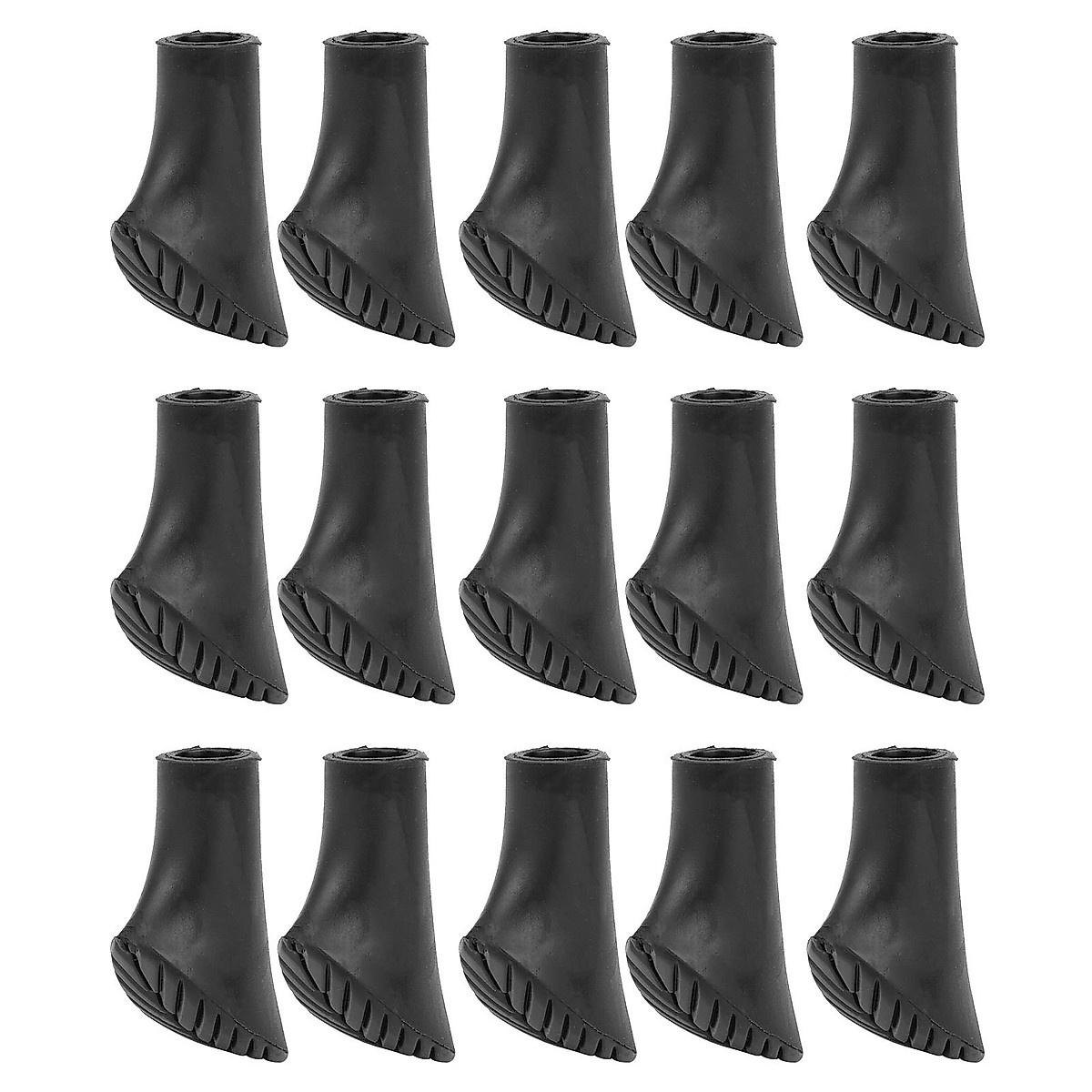 DAUERHAFT 15pcs Sturdy Trekking Pole Replacement Tips Durable Climbing Poles Replacement Tips with Reducing Noise for Mountaining,Hiking Stick