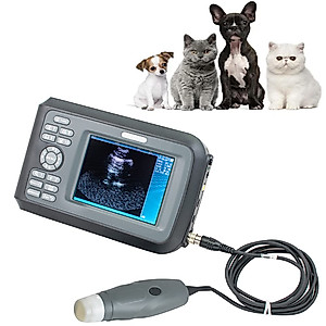 Colilove Veterinary Ultrasound Scanner Portable Handheld Veterinary WristScan Ultrasound Scanner Machine Handscan V7 with 3.5MHz Sector Probe for Pregnancy Check On Small Animals Dog Cat Rabbit