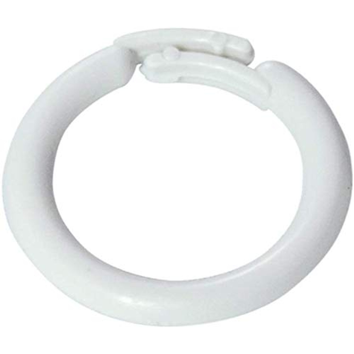 Fabrics and Drapes Large White Plastic Split Rings Home Sewing Depot for Shades and Valances - Roman Shade Rings - 25 Pack