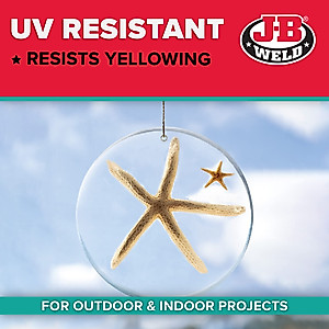 J-B Weld UV Tabletop Epoxy Resin, 1 Gallon Kit, Cures Clear, Fast Cure Time, Minimal Bubbling, Scratch & Water Resistant