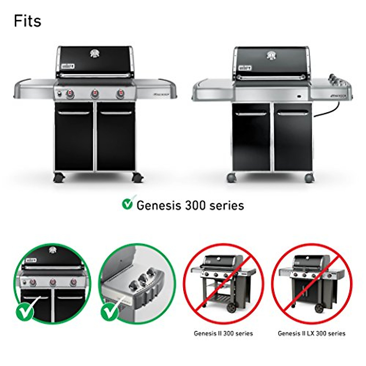 Weber Porcelain-Enameled Cast-Iron Cooking Grates, 19.5" x 12.9"