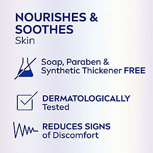 NIVEA Sensitive and Radiant Body Wash with Nourishing Serum, Provitamin B5 and Pearl Extract, 20 Fl Oz Bottles, 3 Count (Pack of 1)