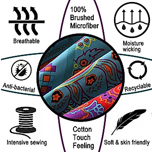 Gafance 3 PCS Indian Style Duvet Cover Queen Set, Exotic Checkered Boho Bedding Set, Soft Comforter Cover with Zipper Closure, Paisley Floral Duvet Cover 90 X 90 inches & 2 Pillow Shams