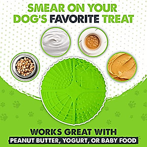 Mighty Paw Dog Lick Bowl | Interactive Slow Feeder Puzzle for Anxiety, Calming and Boredom. Wobbles Or Stays Put. Works W/ Soft Food & Supports Oral Health. Dishwasher Safe BPA Free Silicone