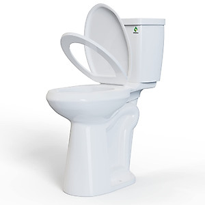 SUPERFLO 21" High Toilets Tall Elongated Toilet, S-trap & 12" Rough in Toilet, Bathroom Toilet Bowl & Single Flush Tank for Seniors, Disabled & Tall Person