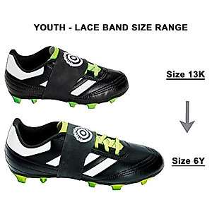 Unique Sports Lace Band's Youth Size Soccer Cleat Cover Protector, Neon Green